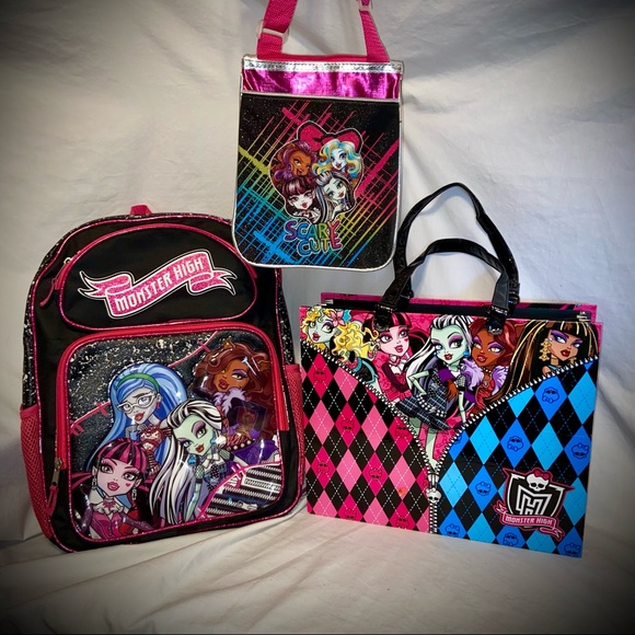 monster high | Accessories | Monster High Backpack File Purse | Poshmark